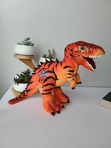 Jurassic World Plush Red Orange T Rex Raptor Hybrid Dinosaur stuffed ...