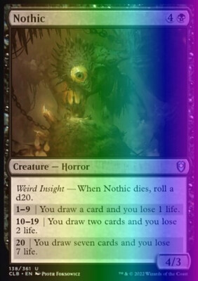 MTG Nothic (138/1080) Commander Legends Battle for Baldur's Gate LP ...