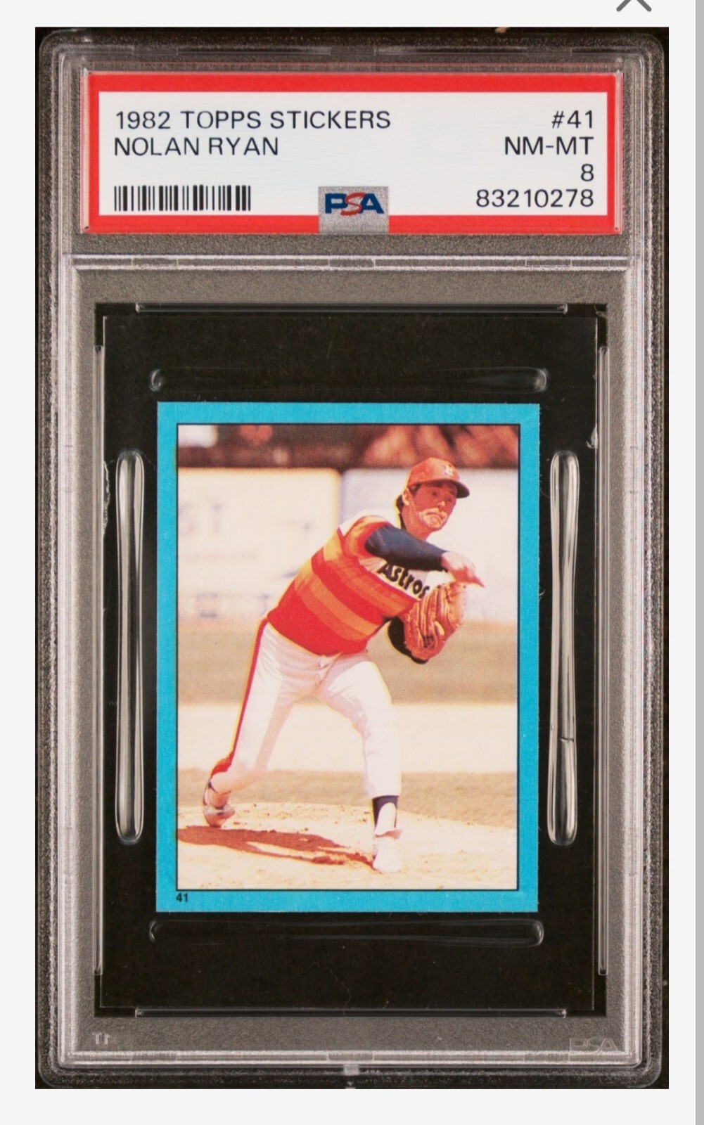 1982 TOPPS STICKERS 41 NOLAN RYAN PSA 8 Nm-Mt Astro Pitcher | eBay