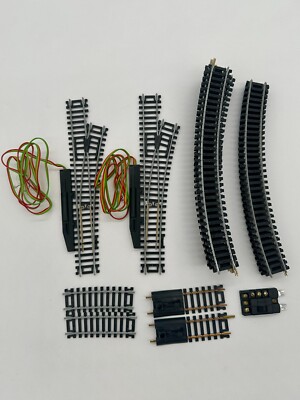 TYCO HO Scale 18"R 15946 & 2 Switches Train Track - Lot of 23 | eBay