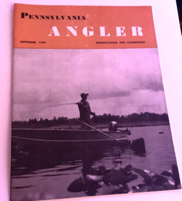 VINTAGE Pennsylvania Angler Magazine Sept 1957 Illustrated Fishing ...