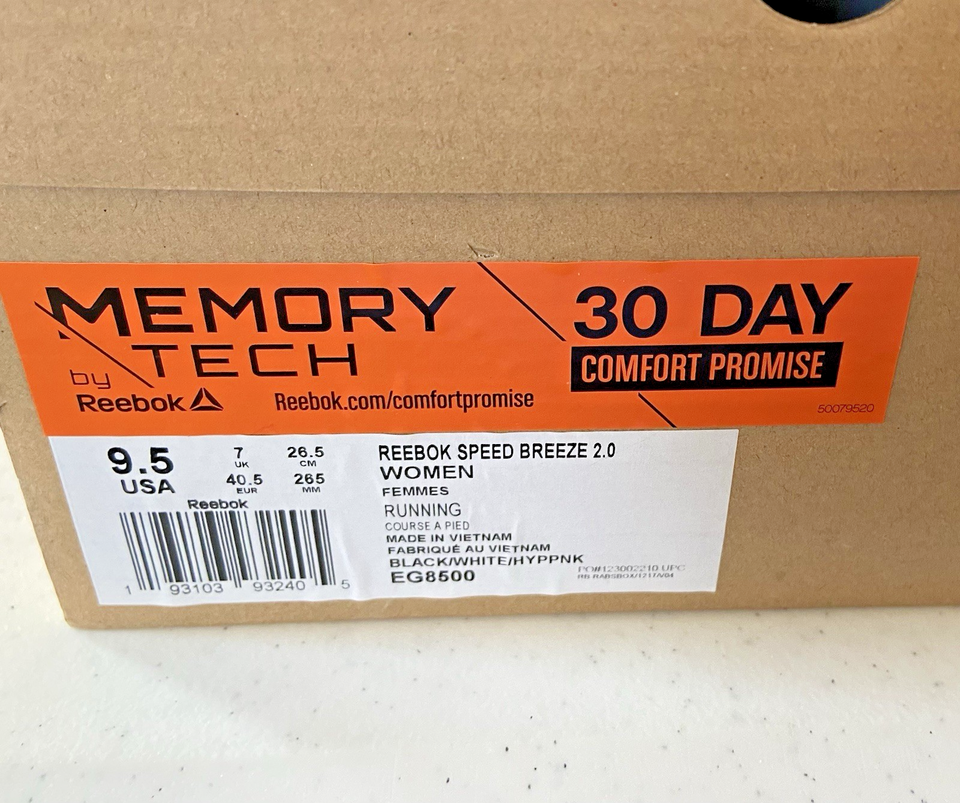 Reebok Memory Tech Black - Size 9.5 | eBay