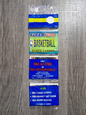 1993-94 Fleer Basketball Series 1 Rack Pack | eBay