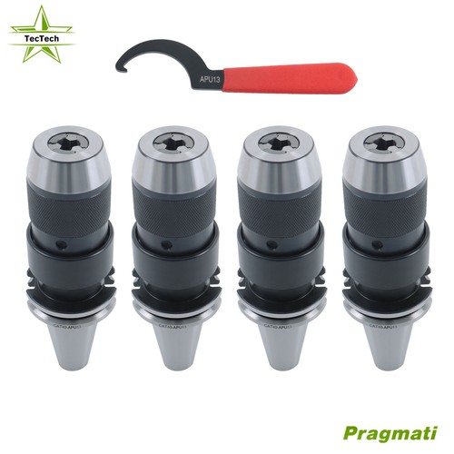 4Pcs CAT40 Collet Chuck CNC Keyless Drill Chuck 1/2'' for HAAS CAT40 ...