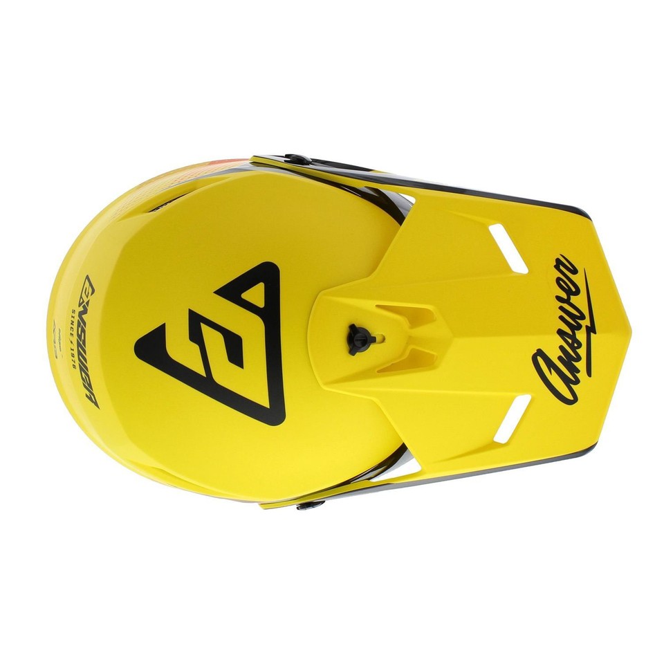 Answer AR3 MX Helmet Pace Yellow Black Orange - Size L | eBay
