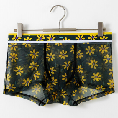 3Pack Men's Boxer Briefs Mesh Panties Elephant Trunk Boxers Printed ...