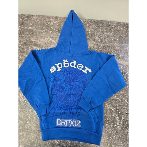 SP5DER Blue Legacy Hoodie Size Small New Authenticated | eBay