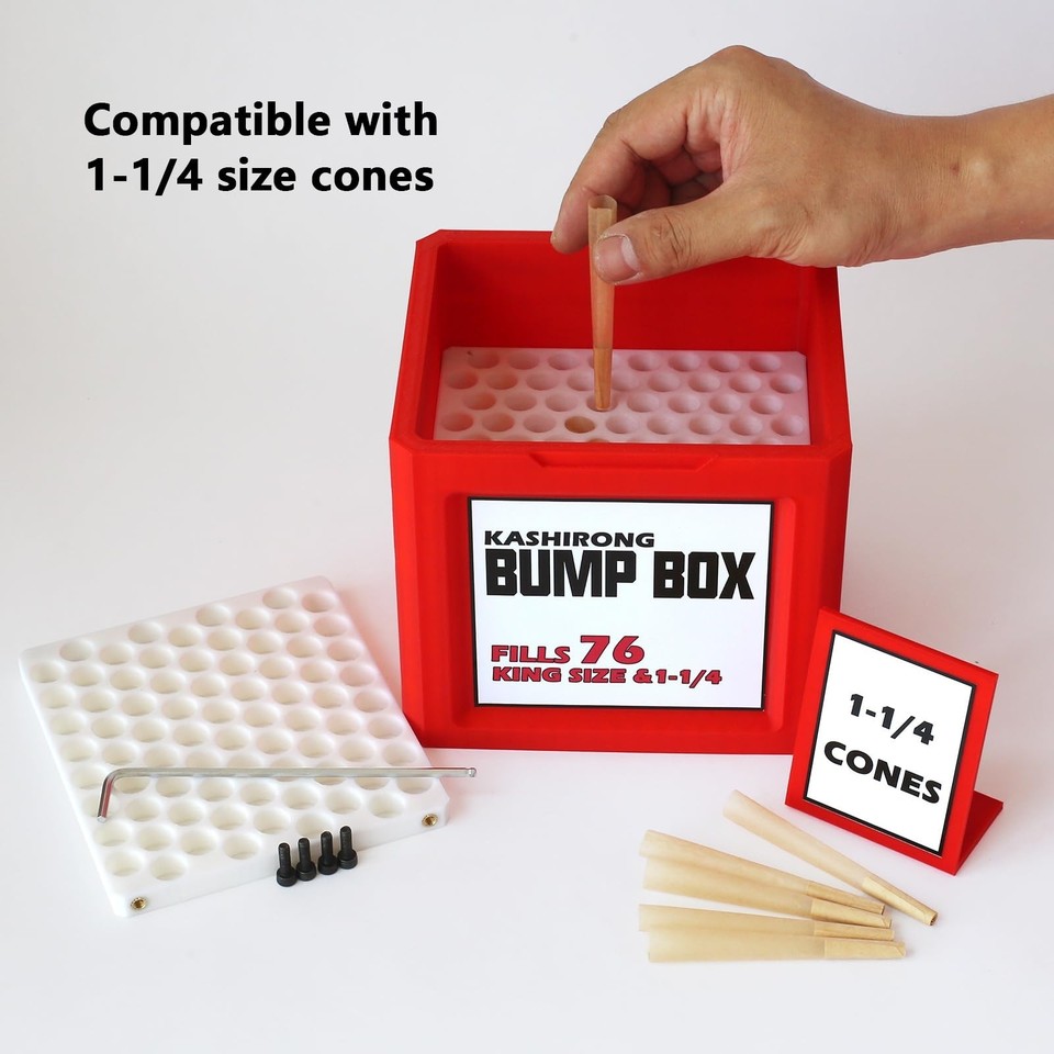 Bump Box - 76 Cone Packer & Filler - Pre-Rolled Cone Machine Stuffer ...