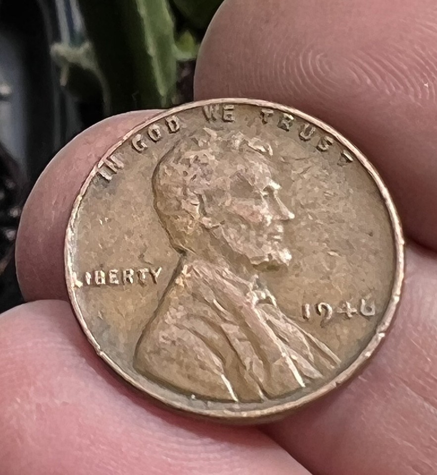 1946 wheat penny no mint mark,Extremely Rare Error on the rim "L" in ...