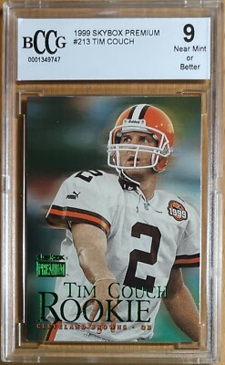 1999 Skybox Premium TIM COUCH ROOKIE RC #213 BCCG 9 NEAR MINT | eBay