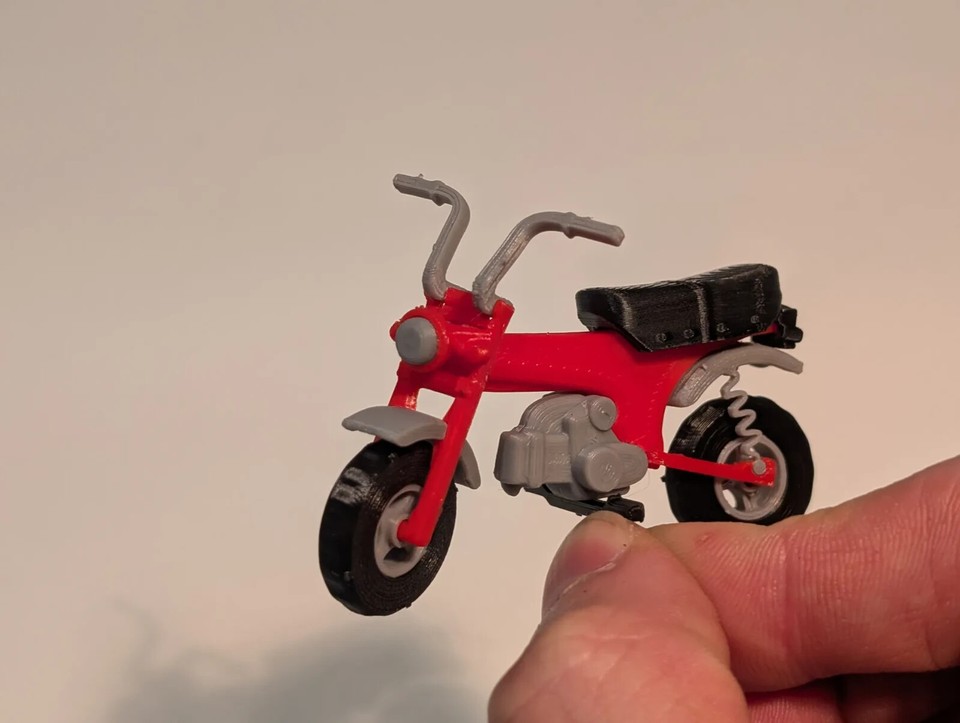 Miniature Honda ST70 Model Kit – 3D Printed Collectible | Retro Bike ...
