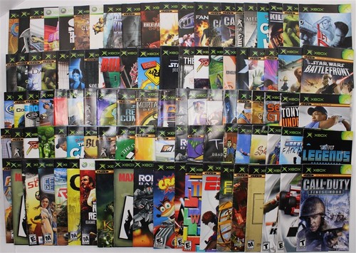 Bulk Lot of 100 Original Xbox Game Manuals | eBay