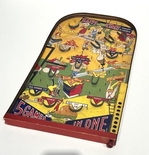 Vintage Happi Time Pinball Game with 5 Games in 1 | eBay