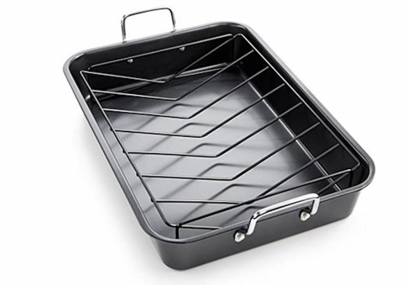 Tools Of The Trade Nonstick Roaster Rack Lifter Utensils Set Oven Safe ...