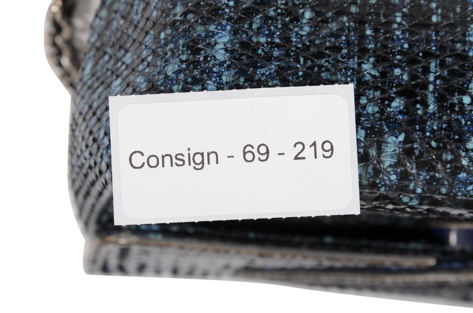 Judith Leiber Zahara Patchwork Python Snake Shoulder Bag Lapis Chain ...