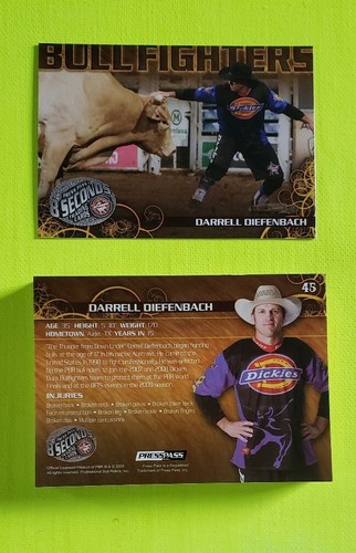 2009 Press Pass 8 Seconds - Darrell Diefenbach #45 for sale online | eBay