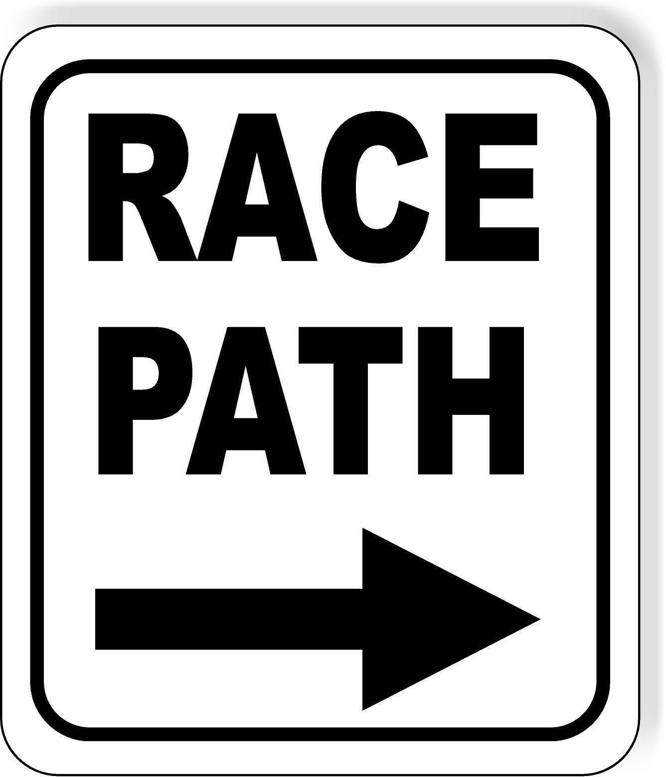 directional Race path right arrow Metal Aluminum Composite Sign | eBay