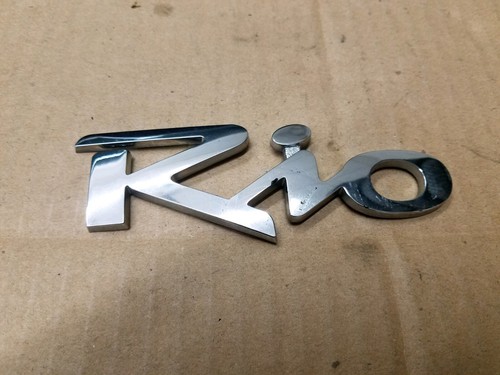 Kia OEM 2000-2005 Rio Chrome Rear Gate Emblem Badge Logo Nameplate Name ...