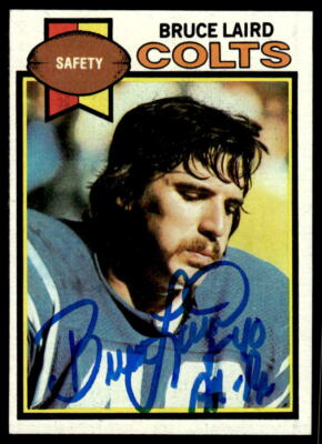 Bruce Laird Signed BALTIMORE COLTS Card 1979 Topps | eBay