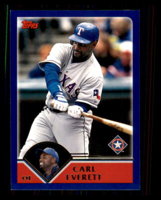 2003 Baseball Topps Carl Everett Texas Rangers #163 | eBay
