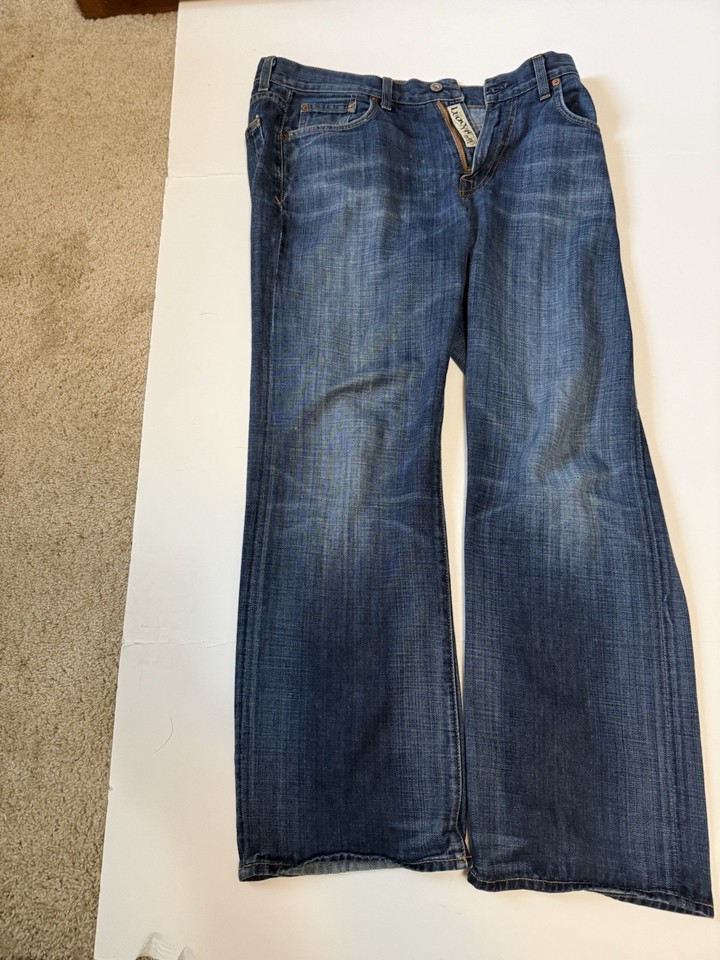 Lucky Brand Jeans Mens 31 Blue Medium Wash 181 Relaxed Straight Leg ...