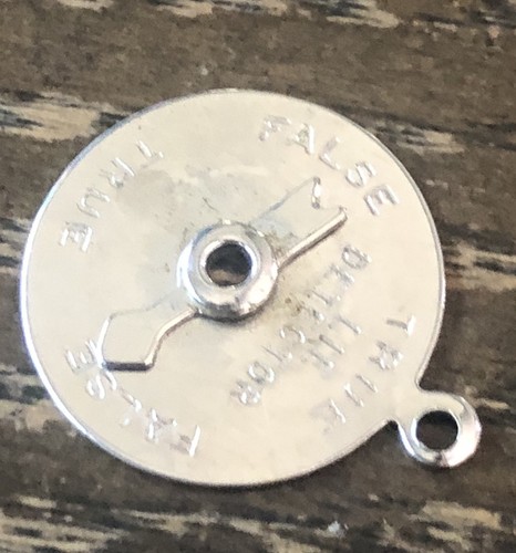 Vintage Sterling Silver Spinning True False Lie Detector Charm Pendant ...