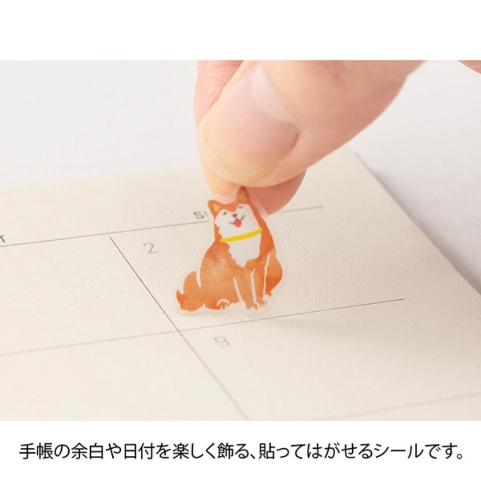 MIDORI Stickers for Notebook Color Schedule Seals 10 Type Stick and ...
