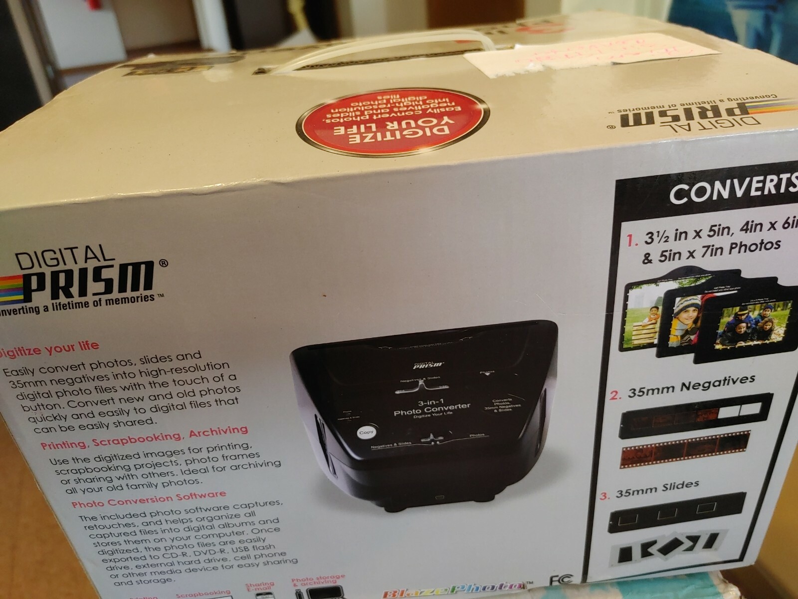 Digital Prism 3 in 1 Photo Converter for Slides Negatives PICS up to ...