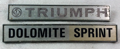 Emblem Badge In Metal Compatible With Triumph Dolomite Sprint | eBay