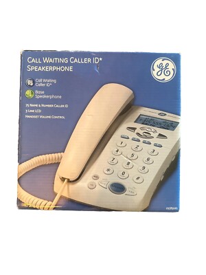 GE Corded Phone & Base speakerphone, Call Waiting/Caller ID 3 Line ...