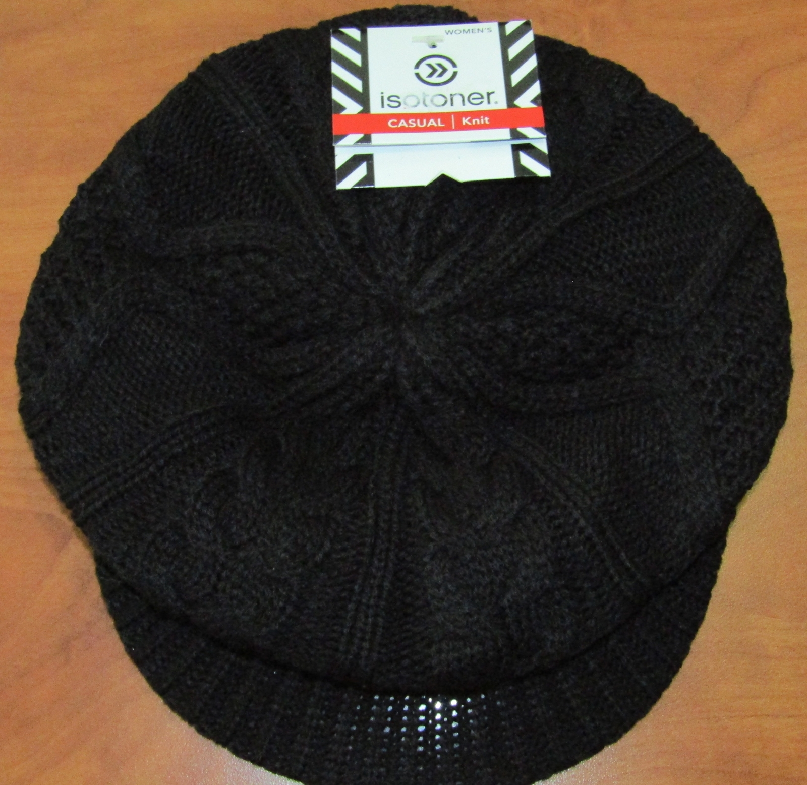 NEW ISOTONER WOMENS BLACK CASUAL KNIT HAT | eBay