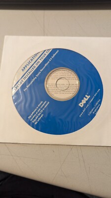 Dell Sonic Record Now 6.5 Software Reinstallation Disk 0R2786 2003 Disk ...