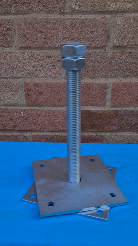 HEAVY DUTY GALVANISED/STAINLESS ELEVATED ADJUSTABLE POST FITTING ...