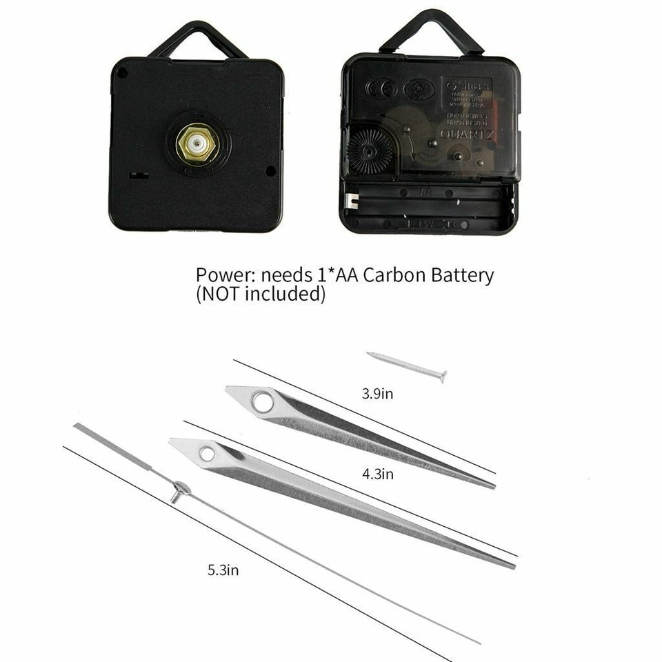 3D DIY Large Frameless Wall Clock Mirror Number Sticker Modern Home ...