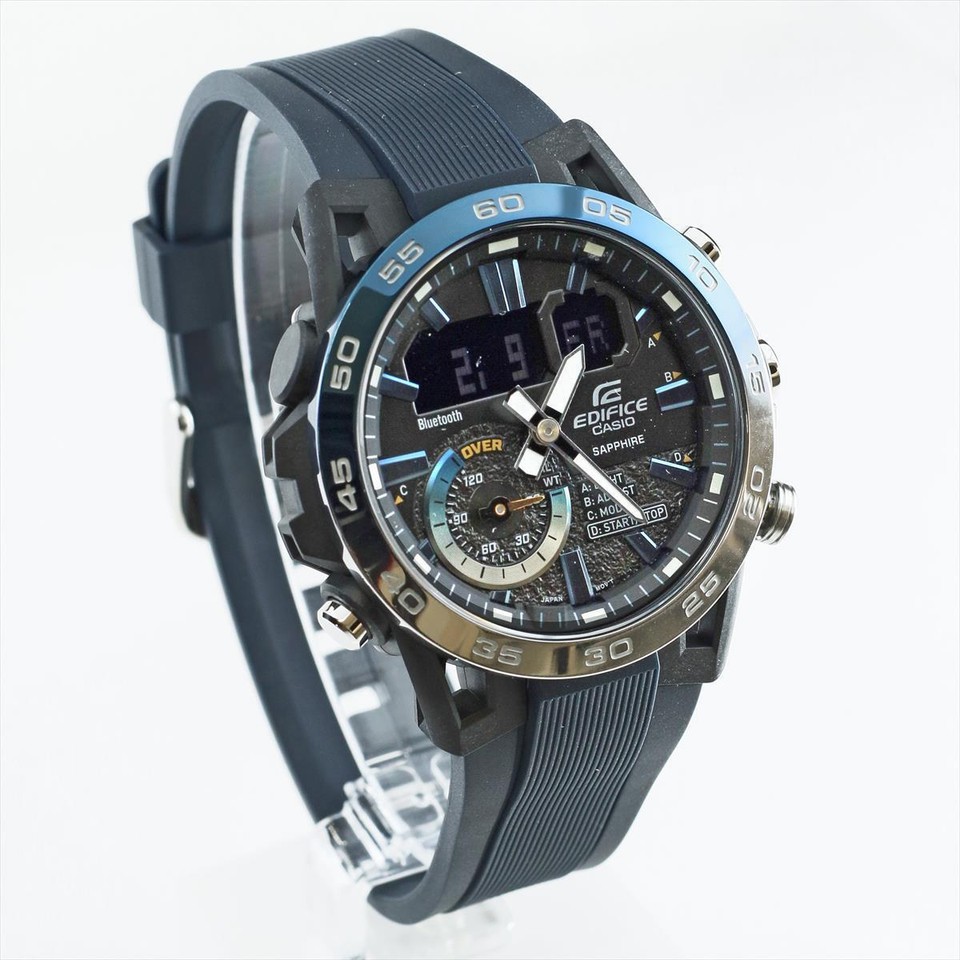 CASIO EDIFICE ECB-40YNP-1AJF Navy Nighttime Drive Series Men's Watch ...
