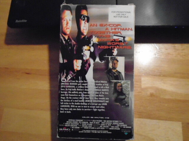 RARE OOP PROMO Back to Back VHS film Michael Rooker WALKING DEAD ...