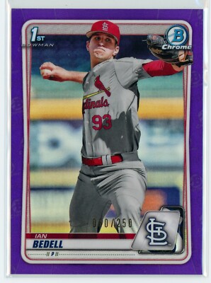 2020 Bowman Draft Chrome Ian Bedell Purple Refractor /250 - BD-100 (C ...