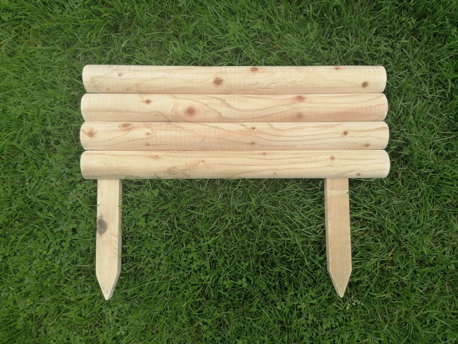 Pack Of 10 New Horizontal Garden Lawn Log Panel Edging 8 Inch High ...