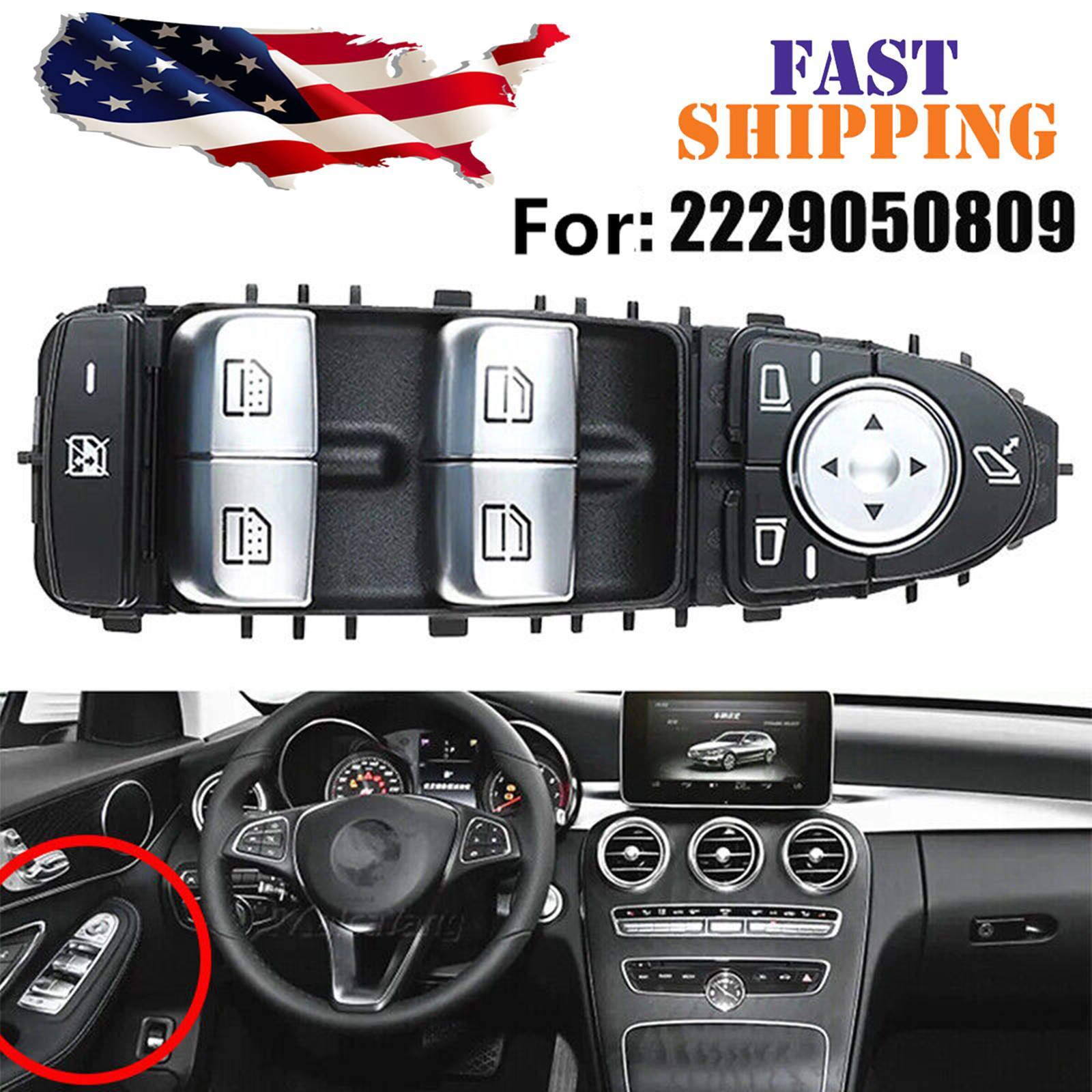Front Left Master Power Window Switch For Mercedes C400 W222 S350 S400 ...