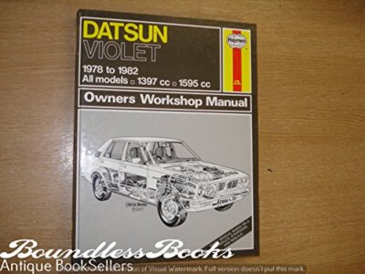Datsun Violet Owner's Workshop Manual,..., Coomber, Ian | eBay Australia