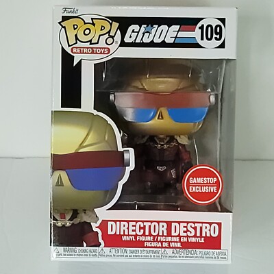 Funko Pop! Retro Toys G.I. Joe Director Destro #109 GameStop Exclusive ...
