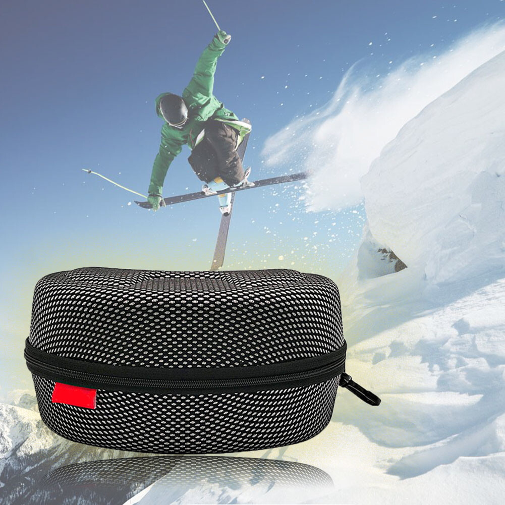 Ski goggles case hard EVA winter sports glasses protective buckle ...