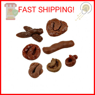 Chivao 7 Pieces Fake Poo Realistic Fake Turd Prank Lifelike Poo Toy ...