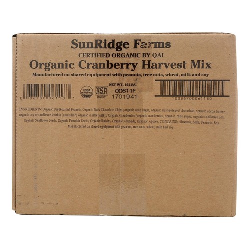 Sunridge Farms Organic Cranberry Harvest Mix - 16 Lb. 86700061183| eBay