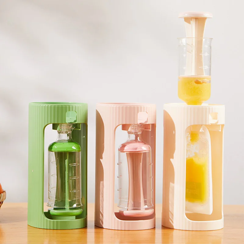 Baby Food Dispenser with Storage Bags +Cover Fruit Juice Sauce Extruder ...