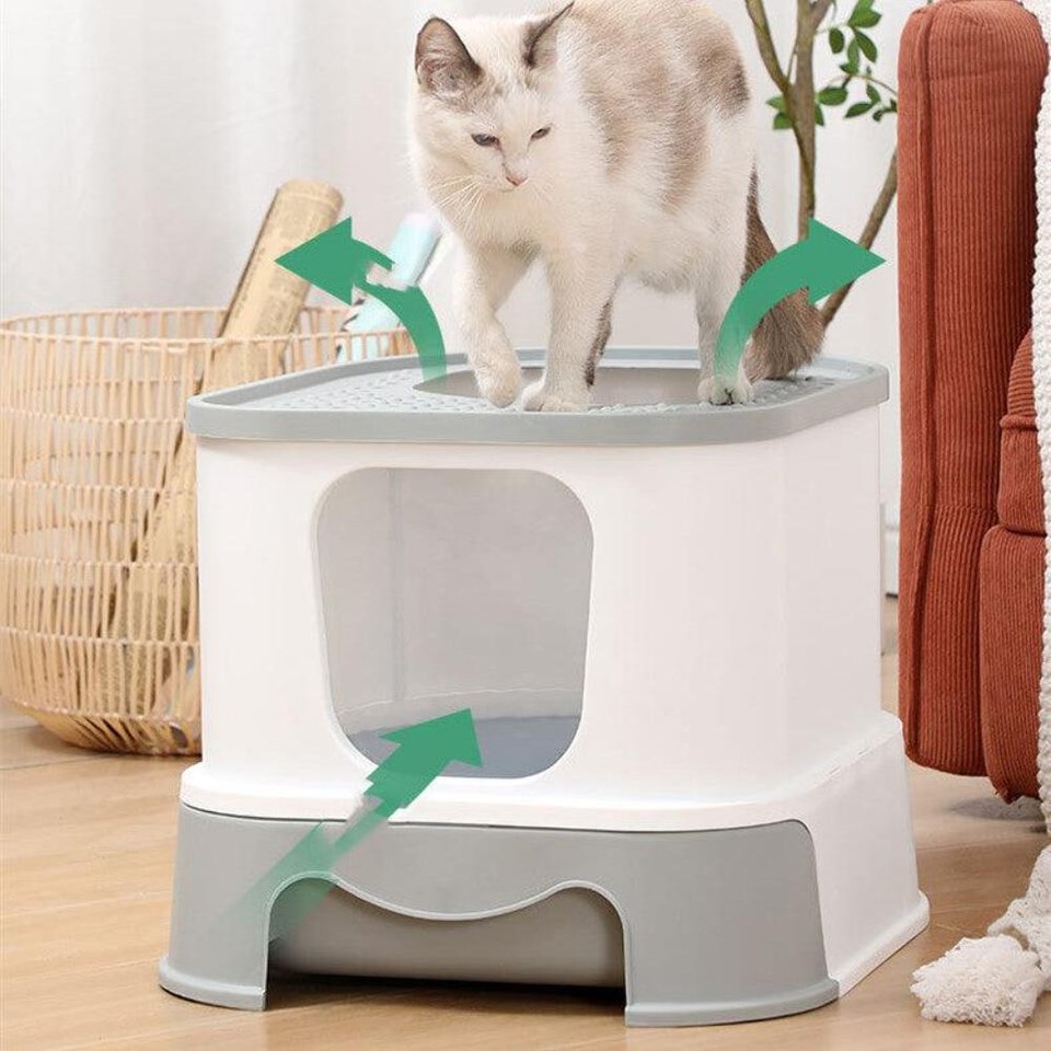 Splashguard Cat Litter Basin - Stylish And Practical Closed Design | eBay