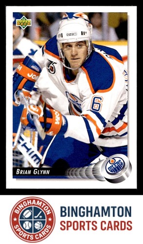 Brian Glynn 1992-93 Upper Deck Hockey Card #64 Edmonton Oilers | eBay