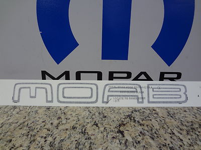 07-13 Jeep Wrangler Moab Hood Decal Emblem Nameplate Mopar Factory Oem ...
