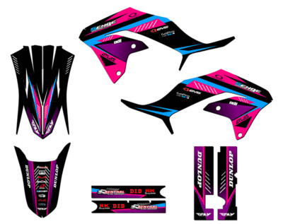 2020-2023 KLX 230 R SURGE Pink Senge Graphics Kit Compatible with ...
