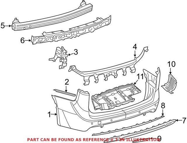 Bumper Cover Rear Lower Mopar 68233598AC for sale online | eBay